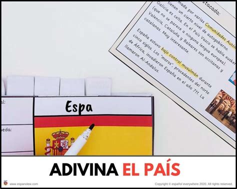Actividades De Cultura Clase De Español Para Niños Países De Habla