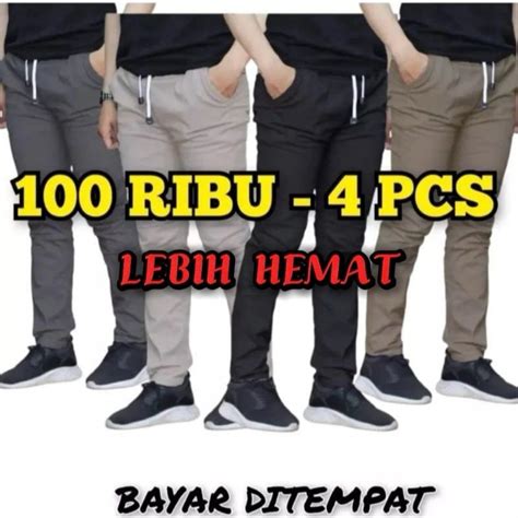 Jual Bonus Dadakan 100 Ribu Dapat 3 Pcs Size 27 40 Jumbo Celana Panjang