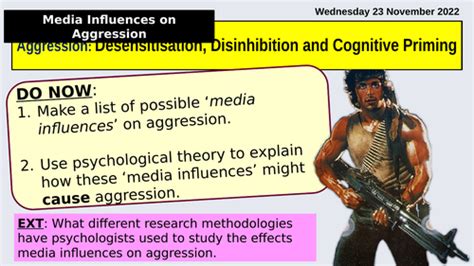 Psychology Media Influences On Aggression Desensitisation