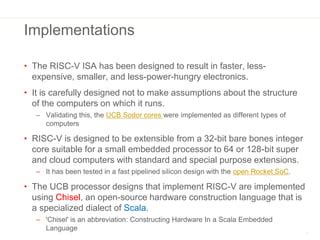 RISC-V Introduction | PPTX