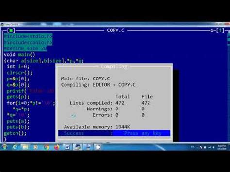 Copy one string into another using pointers in C. - YouTube