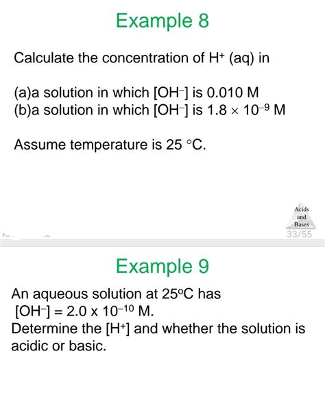 Solved Calculate The Concentration Of H Aq In A A Chegg Com