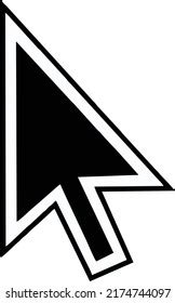 Black Arrow Cursor Classic Mouse Pointer Stock Vector Royalty Free 2229934455 Shutterstock