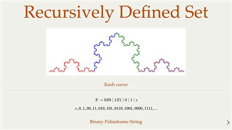 Recursively Defined Sets An Intro Youtube