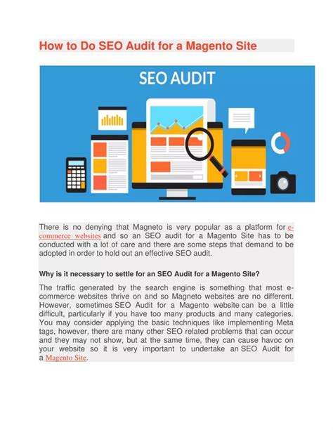 ppt how to do seo audit for a magento site powerpoint presentation free download id 9754097