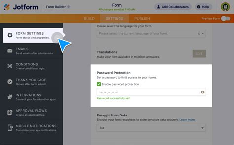 Password Protected Forms Make Your Forms Private Jotform
