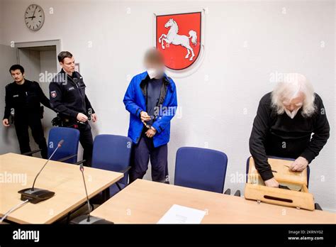 Oldenburg Germany 29th Nov 2022 The Defendant Is Led To His Lawyer