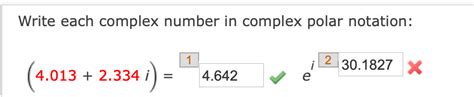 Solved Write Each Complex Number In Complex Polar Notation