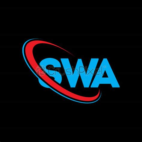 swa logo swa letter swa letter logo design initials swa stock