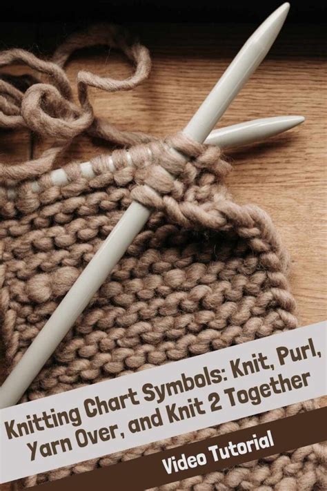 Knitting Chart Symbols Knit Purl Yarn Over And Knit Together