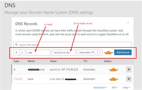Panduan Setting Mx Record Di Cloudflare