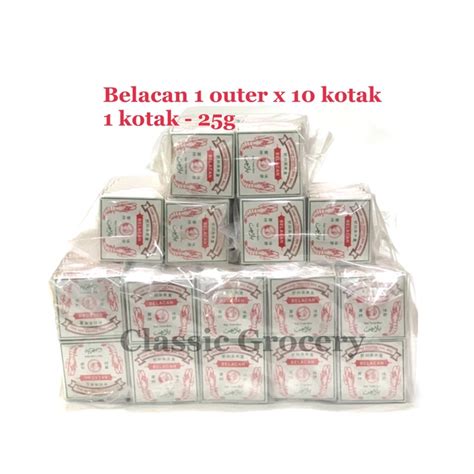 Belacan Kotak 25g X 1 Outer X 10 Kotak Shopee Malaysia