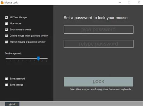 Mouse Lock Will Lock Your Computer And Dim The Screen