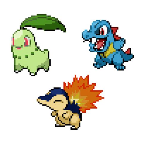 Pixilart Johto Starters By Optimism