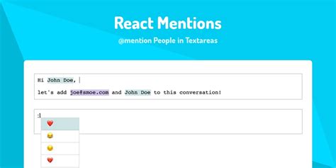 React Mentions Mention People In Textareas Made With Reactjs