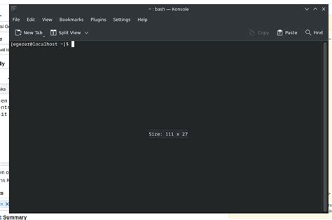 Kde What Is The Unit Of Window Size In Konsole Unix And Linux Stack