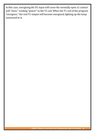 Report On PLC Traning PDF Operating Systems Computer Software And Applications