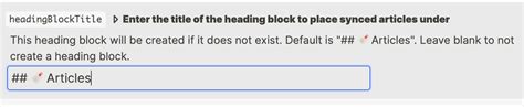 Change The Heading Of Articles Articles Issue Omnivore App Logseq Omnivore GitHub