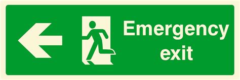 Emergency Exit Left Arrow Vrogue Co