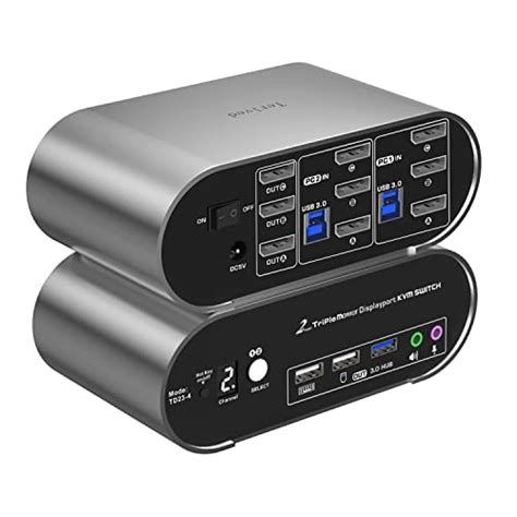 Terived Automatic Kvm Switch Usb 30 4k144hz 2k240hz Triple Monitor