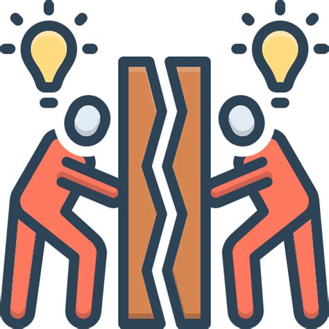 Solving Crack Splitting Force Resolve Settle Fill Gap Icon
