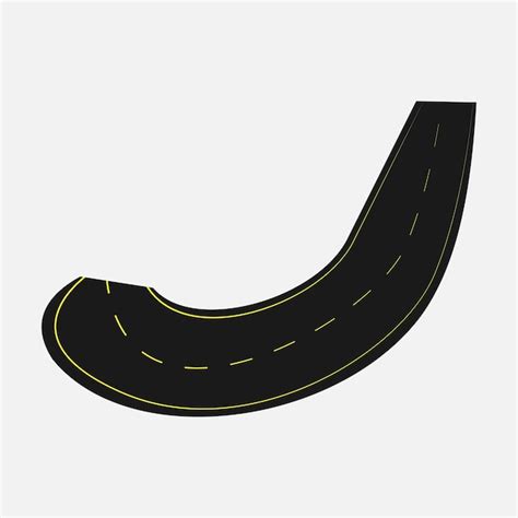 Premium Vector Bending Road Illustration Vector
