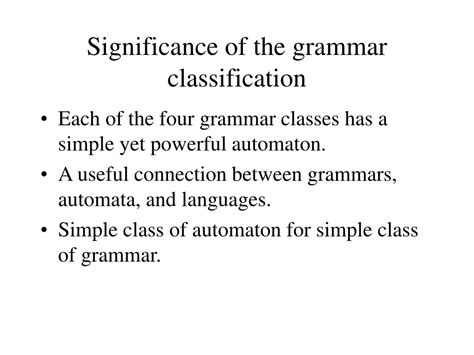 Ppt The Chomsky Hierarchy Powerpoint Presentation Free Download Id