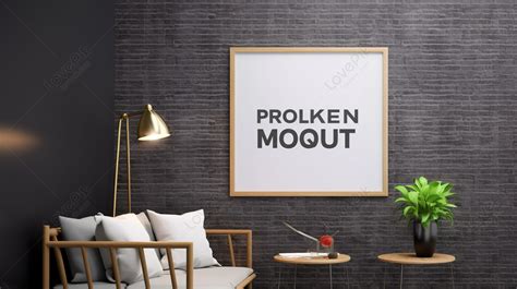3d 렌더링된 모형 포스터 프레임을 갖춘 현대적인 인테리어 설정 설정 배경 현대적 배경 테리 배경 이미지 Hd 설정 현대적 테리 배경 사진 무료 다운로드