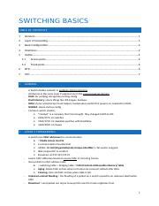 Understanding Switching Basics Layer Forwarding Course Hero