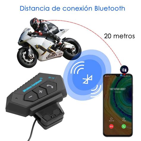 Intercomunicador Impermeable Bt12 Auriculares Casco Éxito