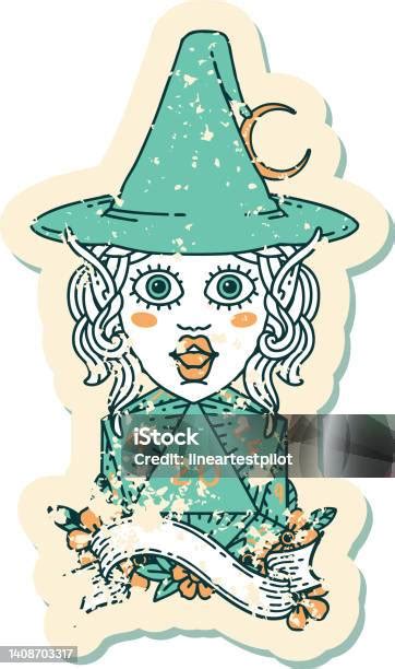 엘프 마법사 캐릭터 자연 스무 주사위 롤 일러스트 굴리기에 대한 스톡 벡터 아트 및 기타 이미지 굴리기 꼬마 요정 마녀 Istock