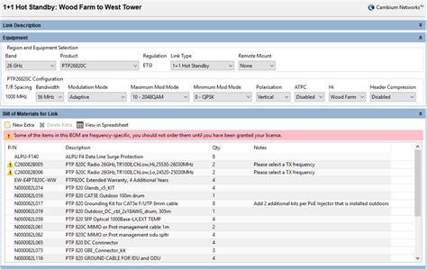 setting hot standby protection 1 1 — cambium linkplanner online help