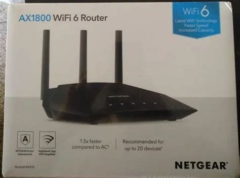 Wireless Or Wi Fi Black Netgear Rax Wifi Router Mbps At Piece In Raipur