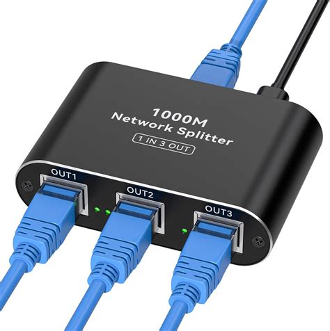 Ethernet Splitter 1 To 3 High Speed Lan Splitter 1000mbps Gigabit Rj45 Ethernet Switch Network