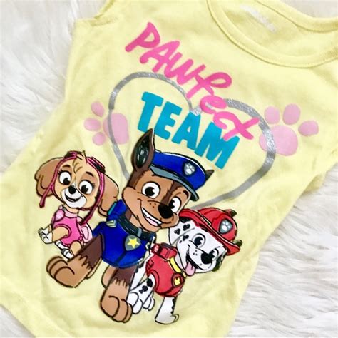 Nickelodeon Shirts And Tops Nickelodeon Paw Patrol Flutter Sleeve Tee