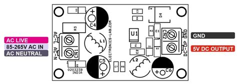 Universal Input Ac Dc Switching Buck Regulator 85v 265v Ac Input 5v 150ma Dc Output