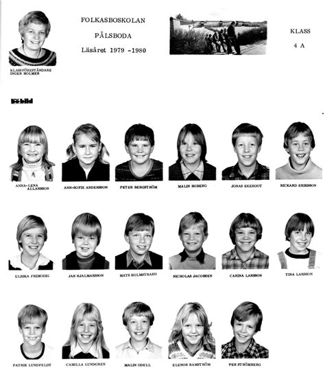 Klass 4 Norra Skolan 1979 1980
