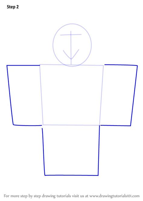 Learn How To Draw Noob From Roblox Roblox Step By Step Drawing Tutorials