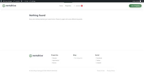 about properties menu on header hivepress hivepress community