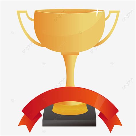 황금 리본 트로피 우승컵 장식 우승컵 삽화 명예 트로피 Png 일러스트 및 벡터 에 대한 무료 다운로드 Pngtree