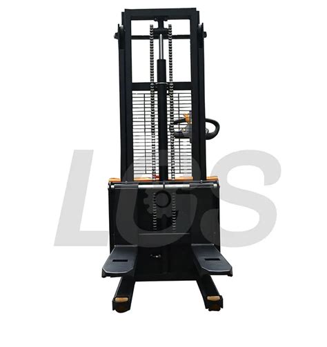 1500kg Load Electric Pallet Stacker 3 5m Lifting Stacking Forklift
