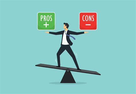 Pros And Cons Concept Decision Making And Problem Analysis Risk