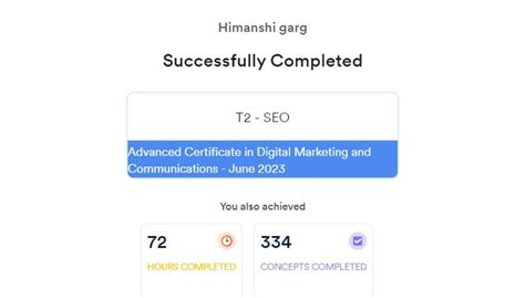 Himanshi Garg On Linkedin 🌟 Proud To Announce That Ive Successfully