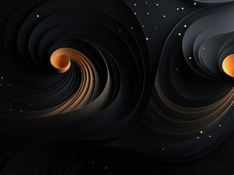 Dark Background Adorned With Intricate Spirals Ai Generation Premium Ai Generated Image