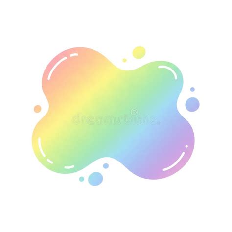 Abstract Pastel Rainbow Blob Design Stock Illustration Illustration Of Relaxing Liquid 380204553