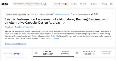 Seismic Performance Assessment Of A Multistorey Building Designed With
