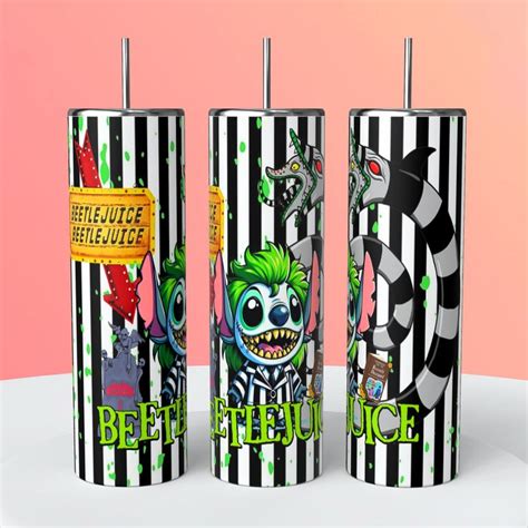 Beetlejuice Stitch Crossover For 20oz Tumbler Digital Download Png