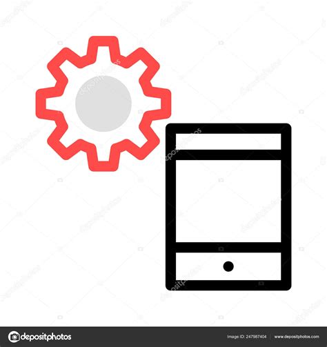 setting configure preference vector illustration stock vector by
