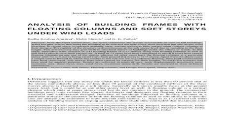 pdf analysis of building frames with floating columns · pdf filea