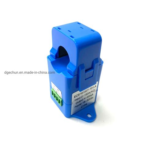 Echun Ets16 Split Core Current Transducer Ac Dc 0 150a Input 4 20ma Output Open Core Current